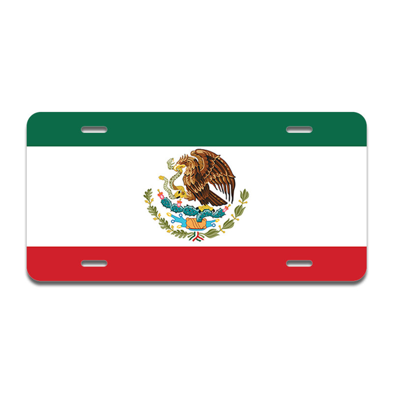SignMission Mexican Flag Aluminum Plate Frame | Wayfair
