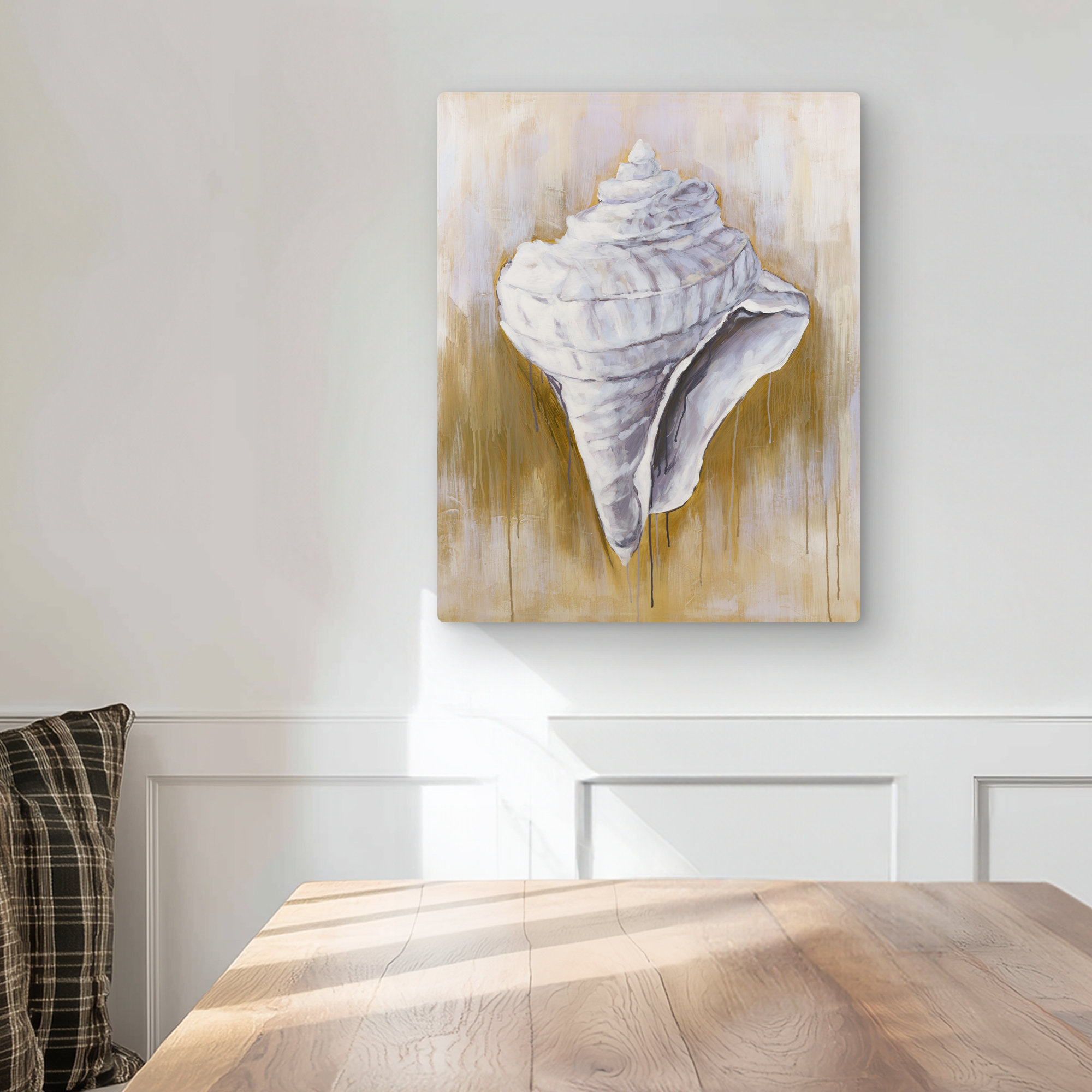 Begin Edition International Inc. Conical Shell - Beige Beach Metal ...