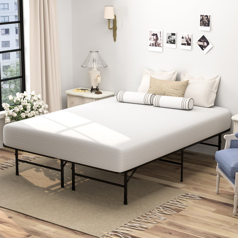 Ebern Designs Roselynne 14'' Adjustable Bed Frame Folding Bed Frame ...