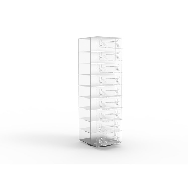 FixtureDisplays 26.6'' H x 7.18'' W Acrylic Tower Display Case ...