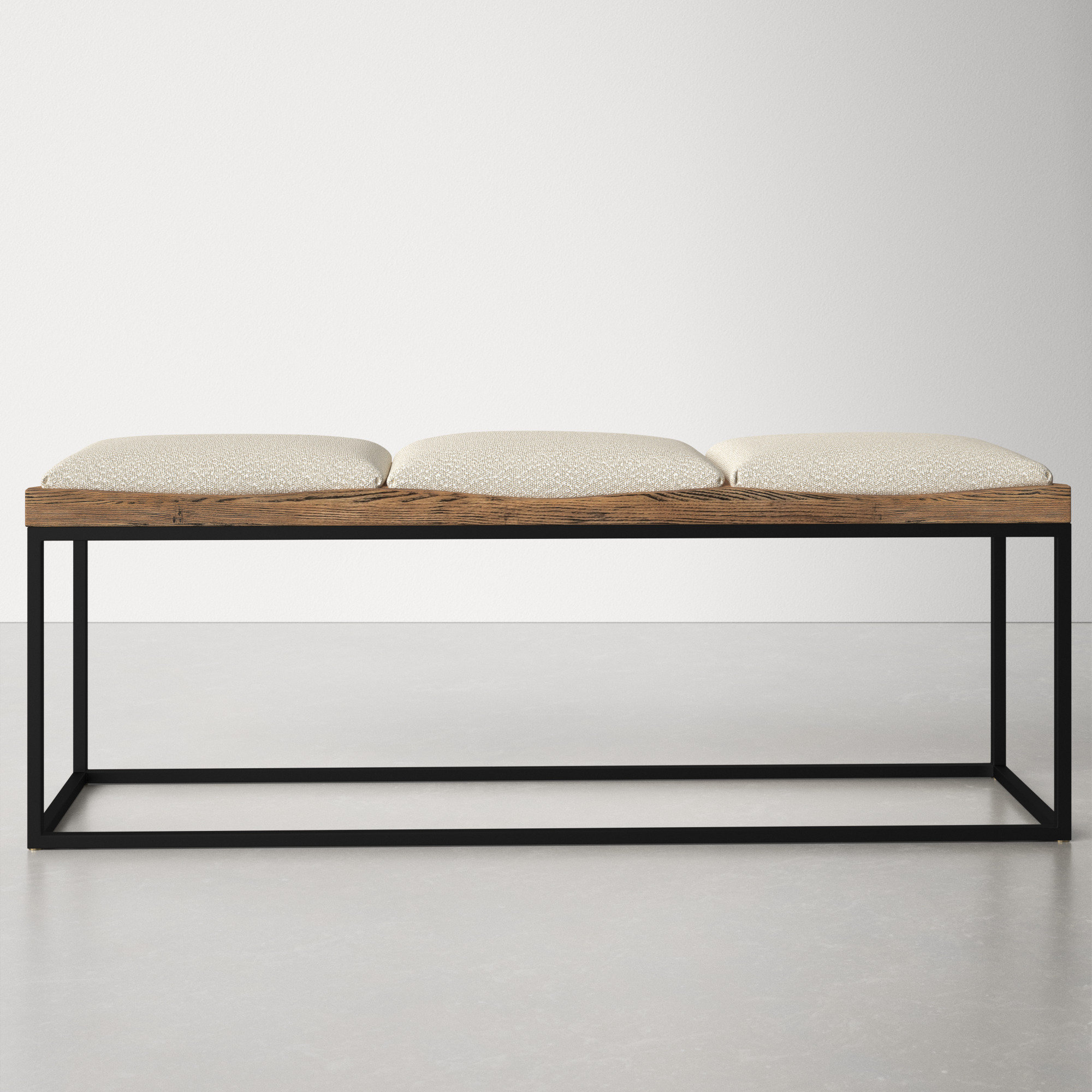 AllModern Ward 54" Boucle Bench & Reviews | Wayfair