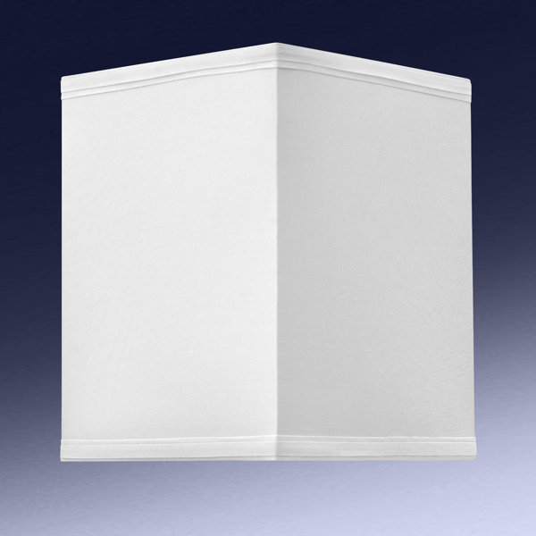 Medallion Lighting 9" H x 7" W Linen Square Lamp Shade ( Spider ) in ...