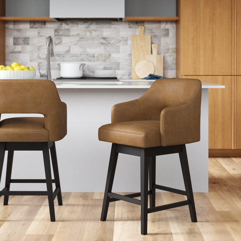 Wade Logan® Bethine Swivel 26'' Counter Stool & Reviews | Wayfair