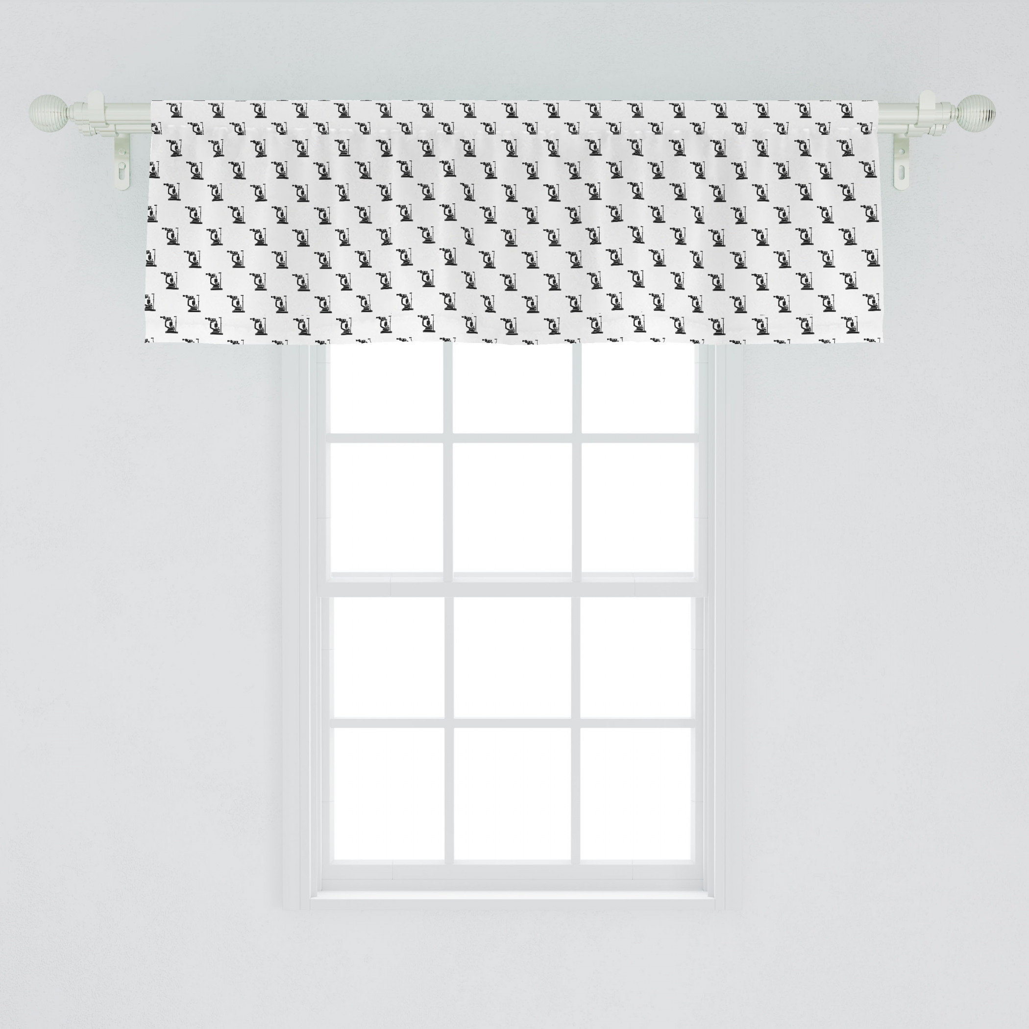 East Urban Home Eye Chart 54" Window Valance | Wayfair