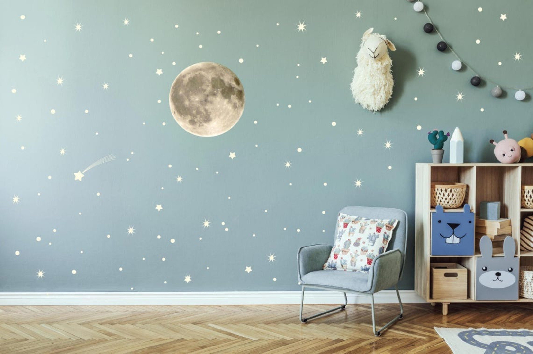 wall decals moon design