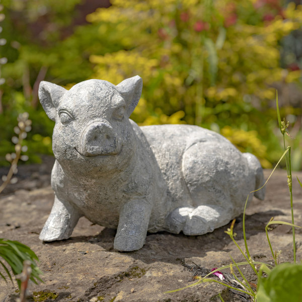 August Grove® Tadeus Pigs Weather Resistant Concrete Garden Statue ...