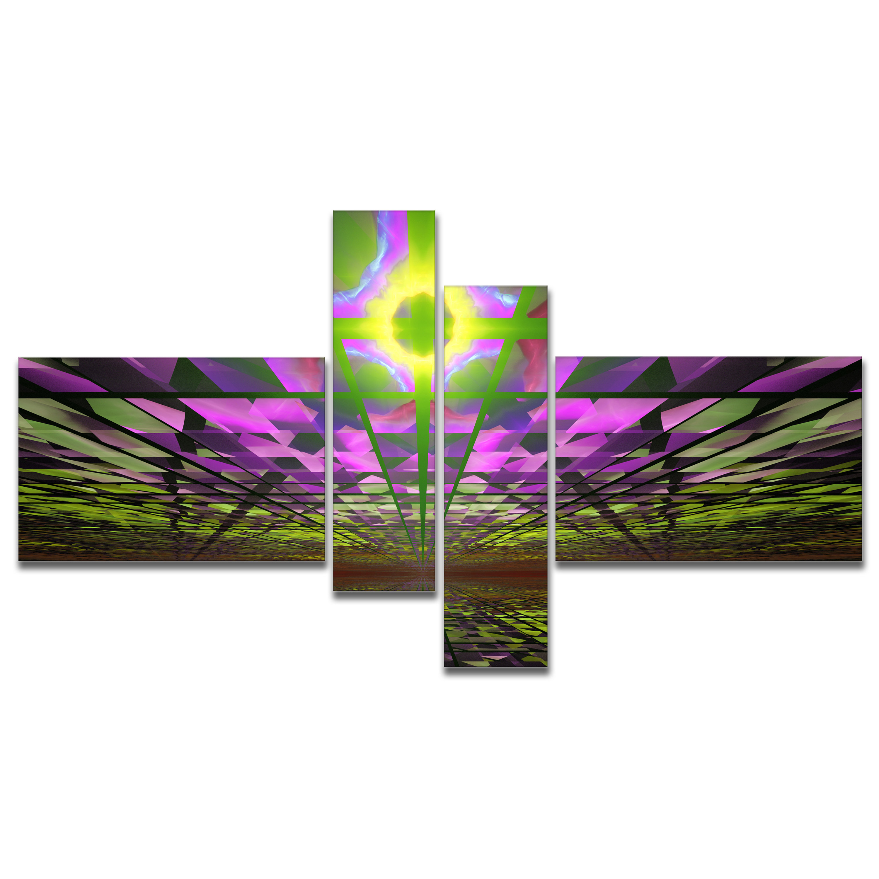 East Urban Home 'Fractal Cosmic Apocalypse' Graphic Art Print Multi ...
