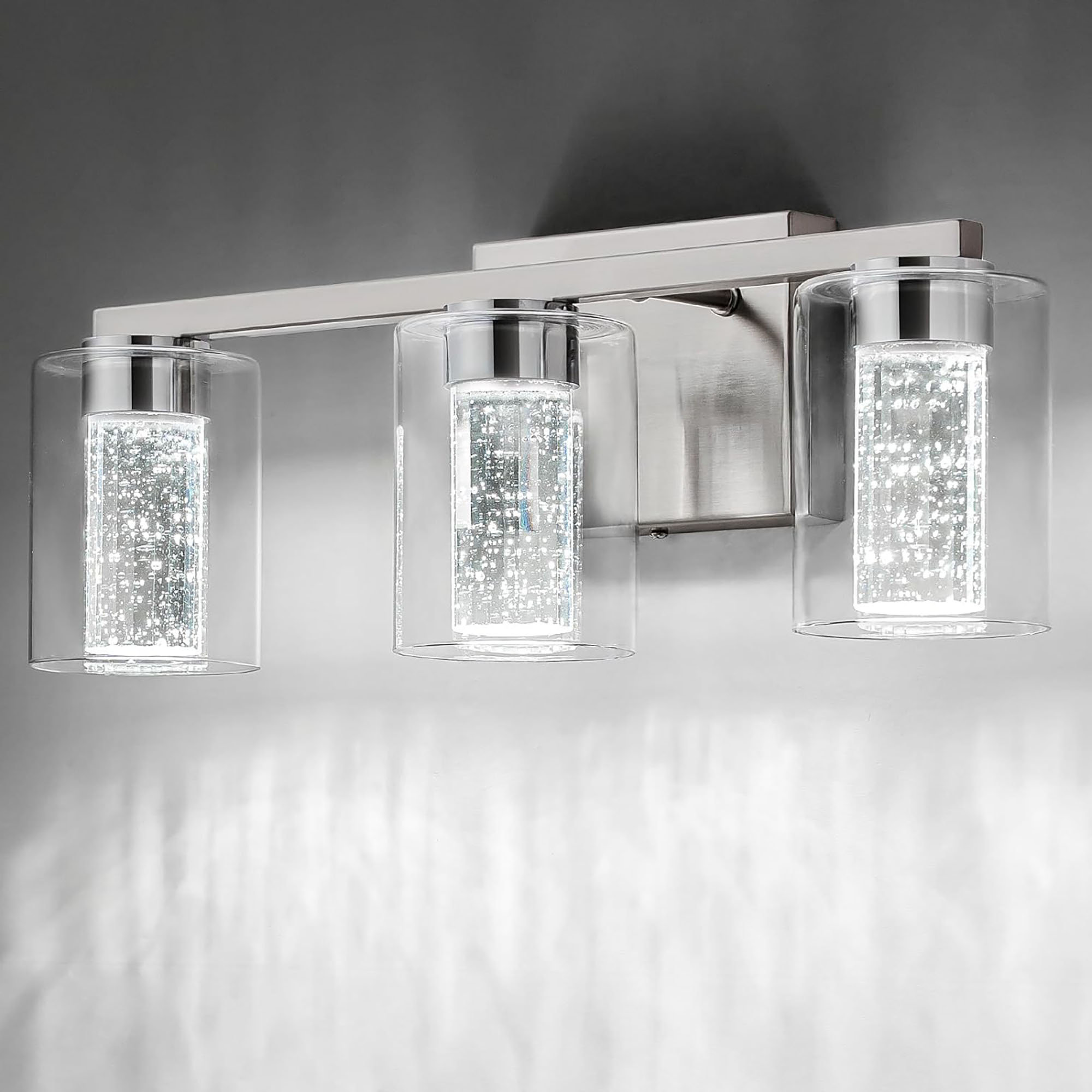 Brayden Studio 3-Light Vanity Light, Eye Protection LED And Dimmable ...