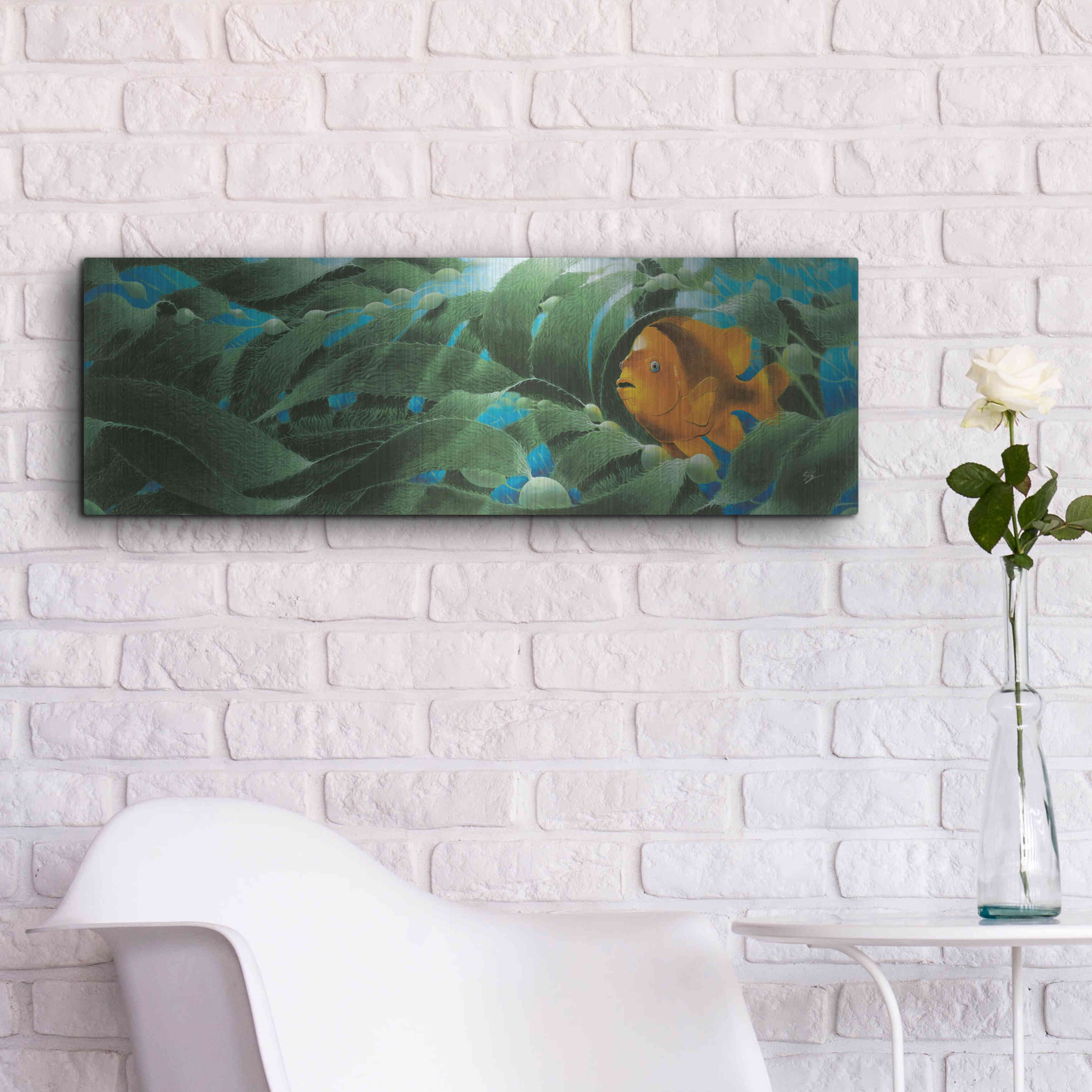 Beachcrest Home™ 'The Emerald Forest' by Durwood Coffey, Metal Wall Art | Wayfair