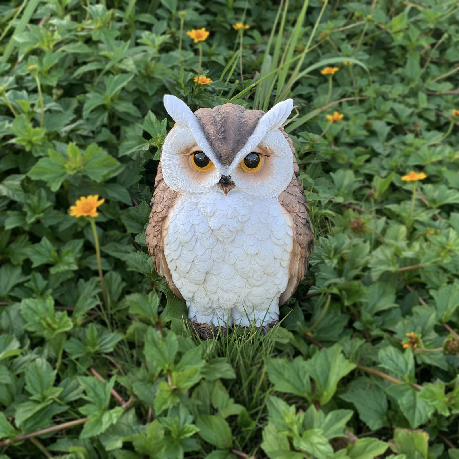 Millwood Pines Resin Owl Statue Garden | Wayfair