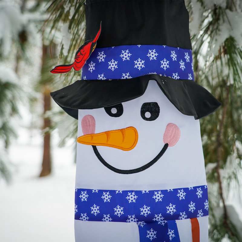 The Holiday Aisle® Lil' Snowman 3D 40" Windsock | Wayfair