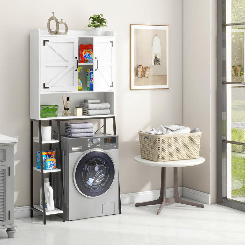 Gracie Oaks Leithan Freestanding Over The Toilet Storage | Wayfair