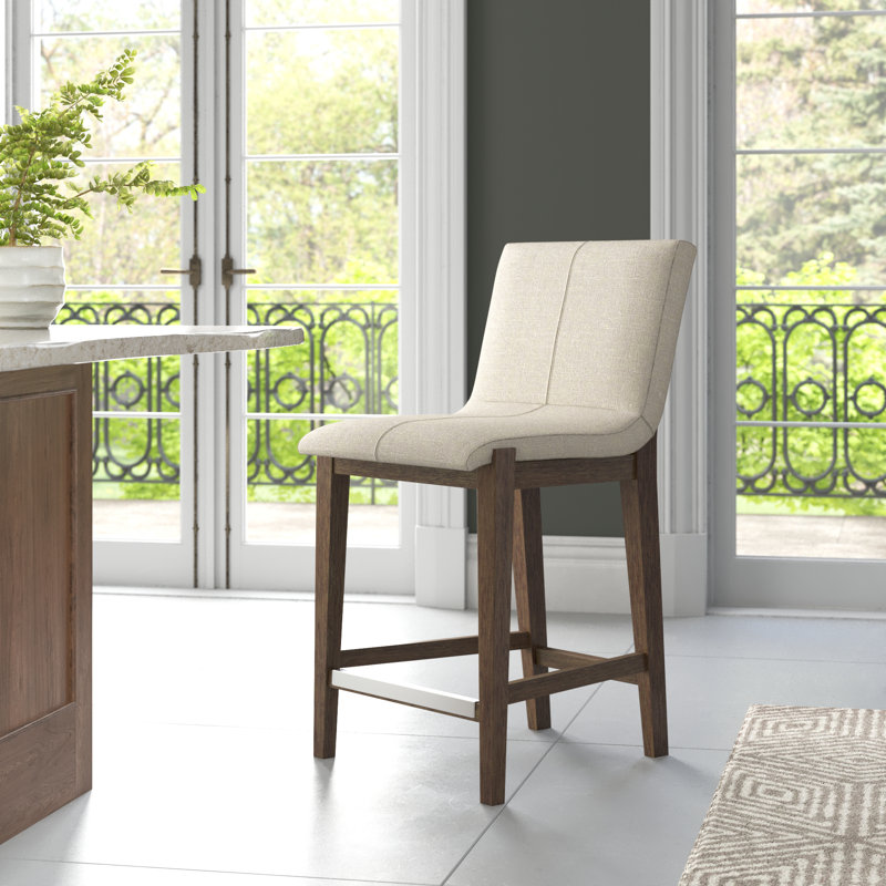 Joss & Main Martisha Linen 26" Counter Stool & Reviews | Wayfair