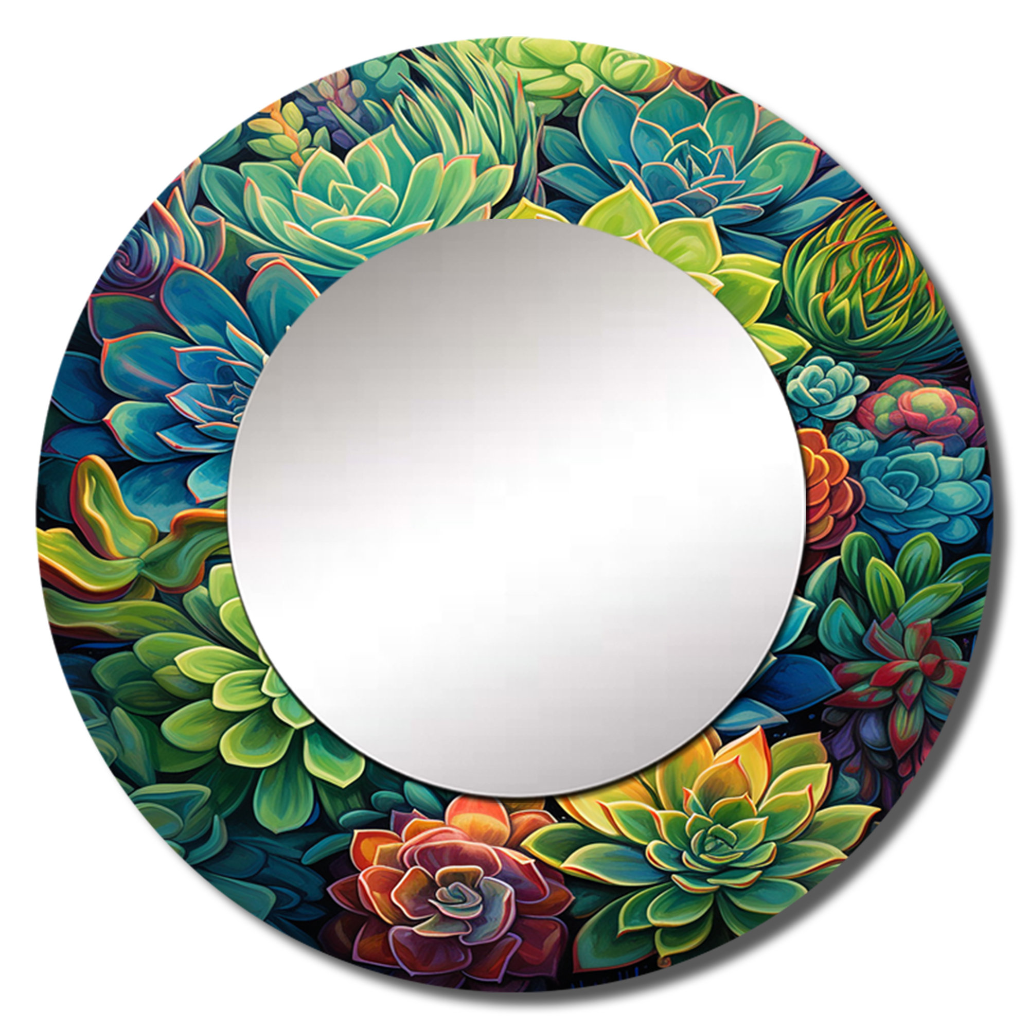 Design Art Green Succulents Succulent Paradise I - Floral & Botanical ...