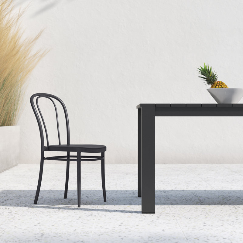 AllModern Farrah Outdoor Stackable Dining Side Chair & Reviews | Wayfair