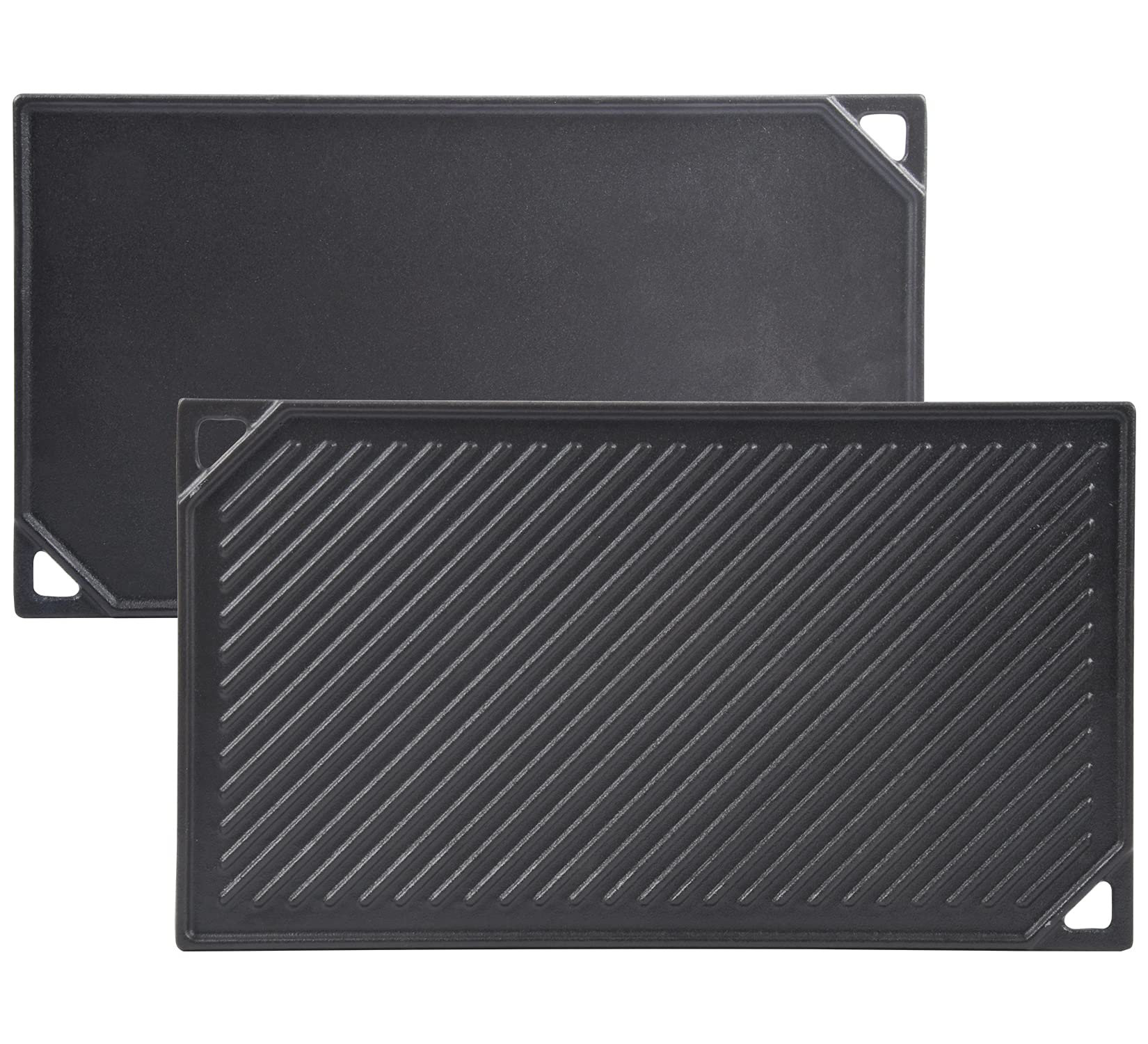 4 SEASONS FURNITURE Reversible Cast Iron Griddle & Grill Pan, Ideal for ...