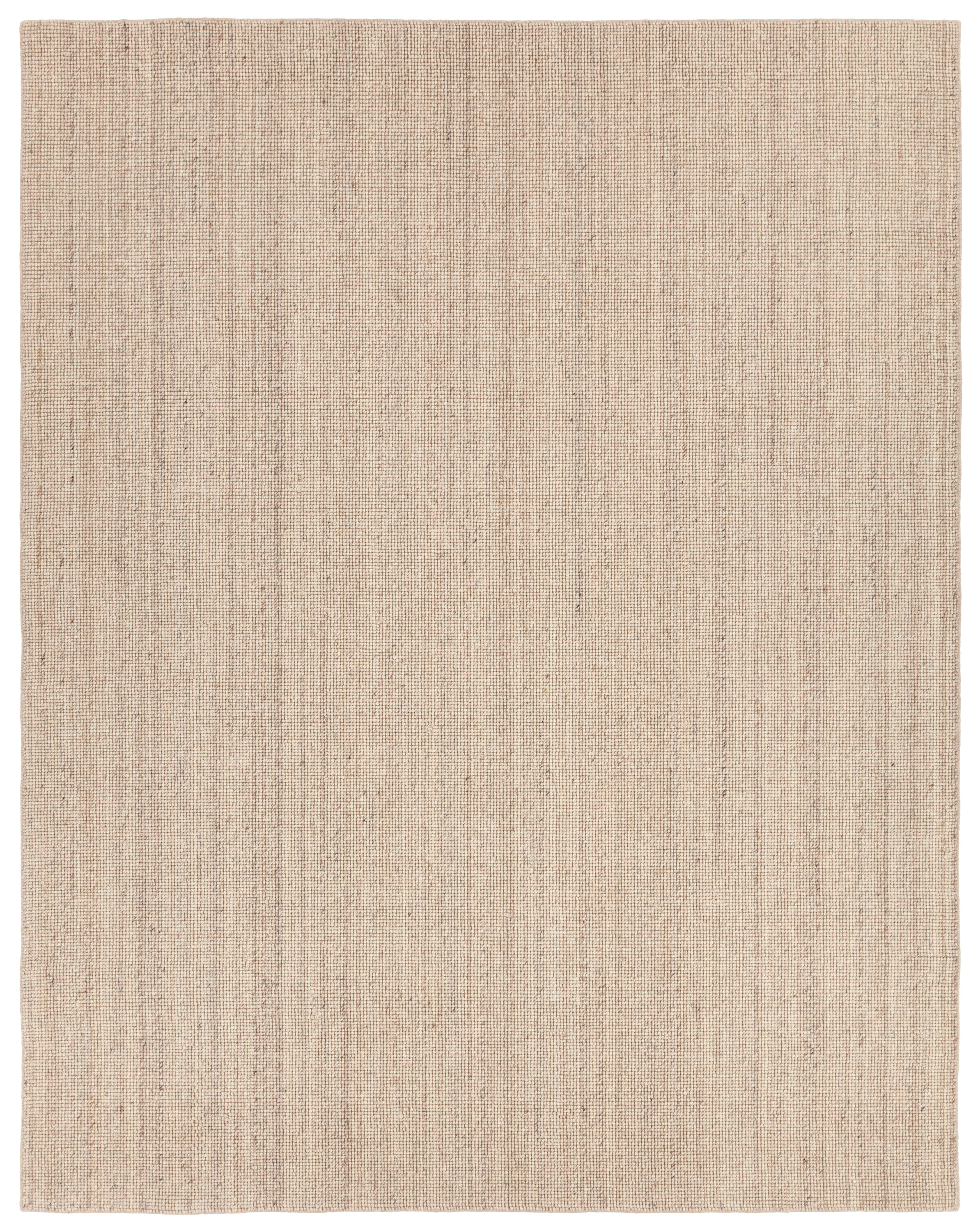 Gracie Oaks Ridling Handwoven Solid Tan/Taupe Area Rug | Wayfair