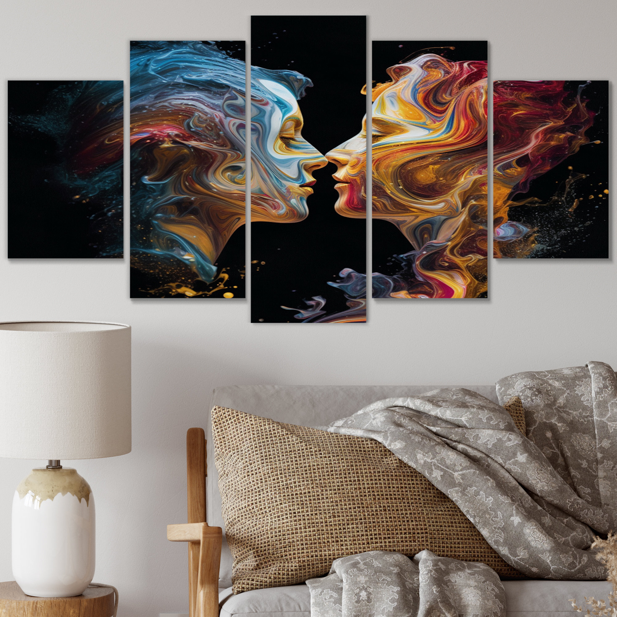 Ebern Designs Metaphorical Mind III - Abstract Portraits Metal Wall ...