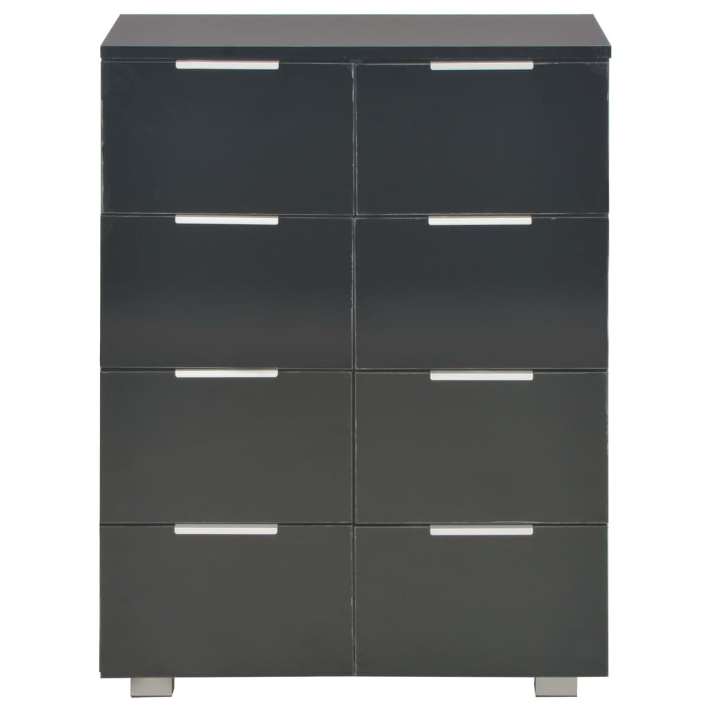 Latitude Run Modern High Gloss 8-Drawer Sideboard – Engineered Wood ...