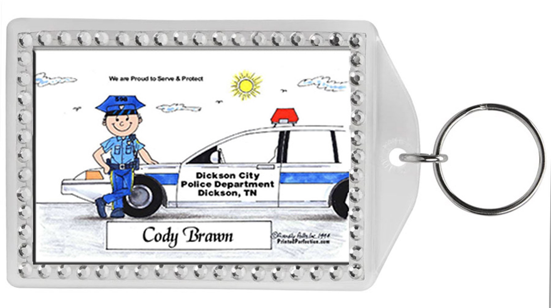 Printed Perfection Personalized Friendly Folks Police Officer - Male ...