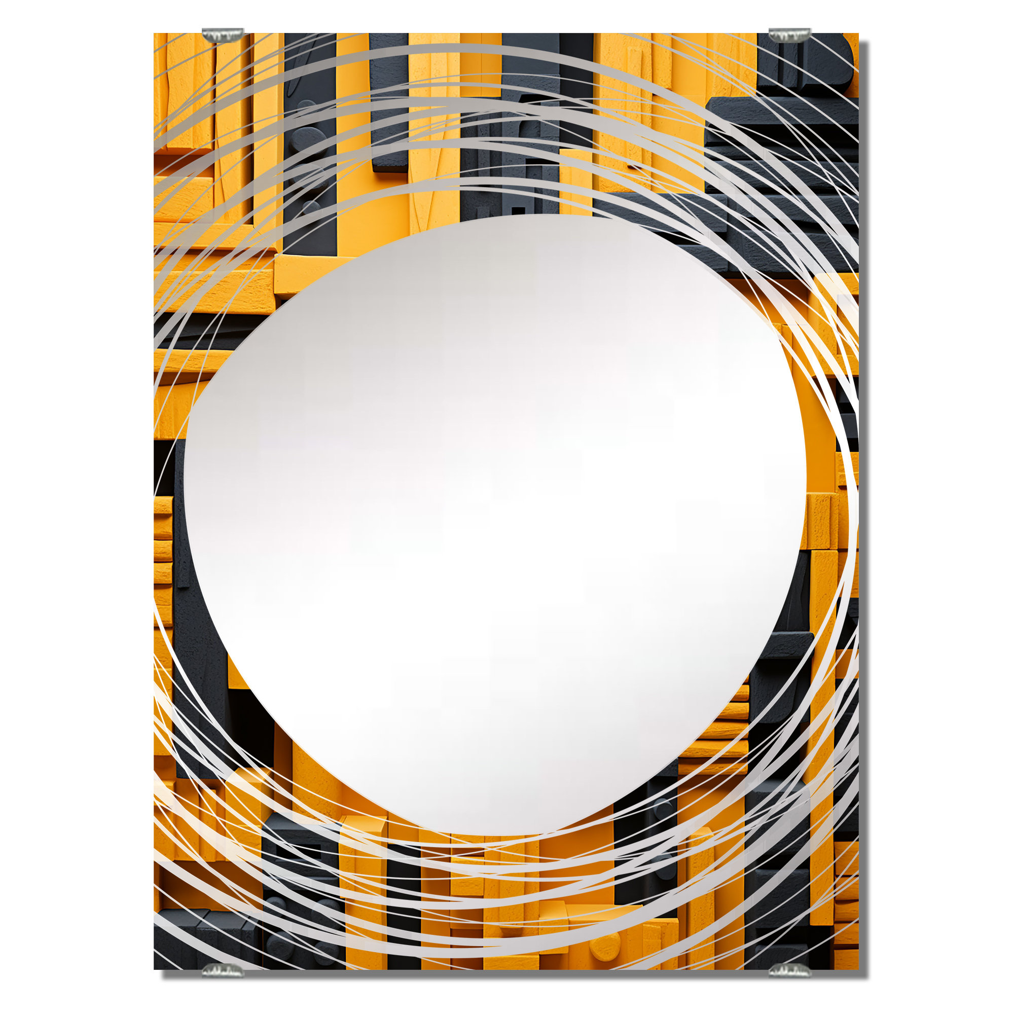 East Urban Home Ndebele Tribal Patterns - African Tribal Wall Mirror ...