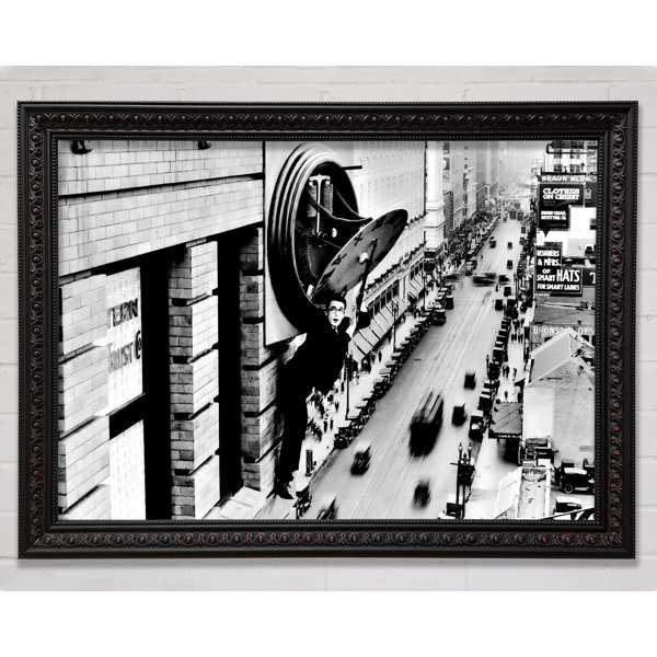 Bright Star Harold Lloyd Clock Face - Single Picture Frame Print ...
