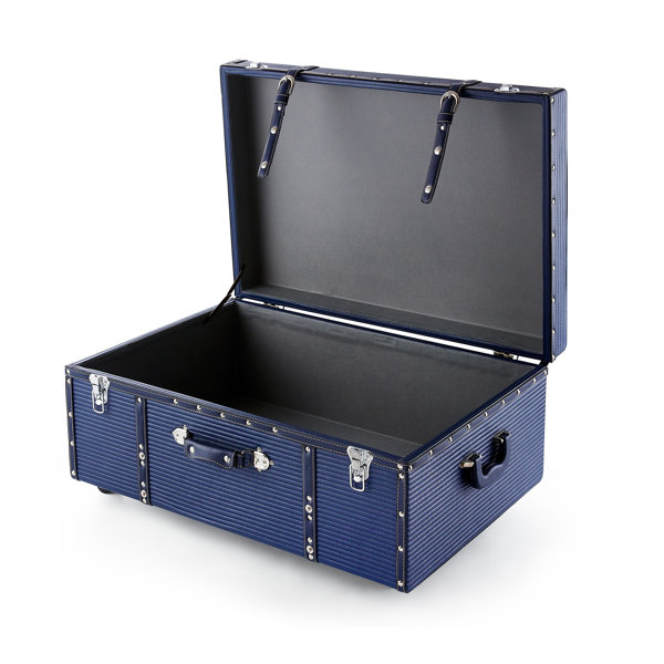 DormCo Texture Brand Trunk - Navy Raised | Wayfair
