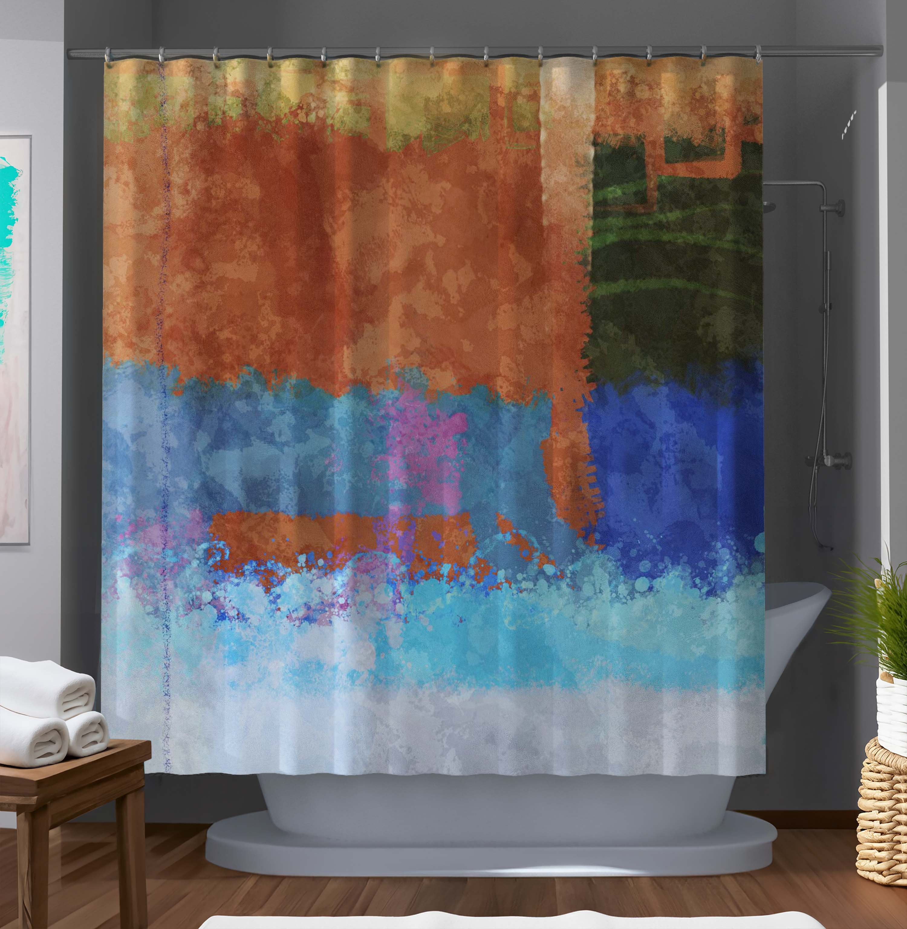 East Urban Home Supersonic Opulent Shower Curtain | Wayfair