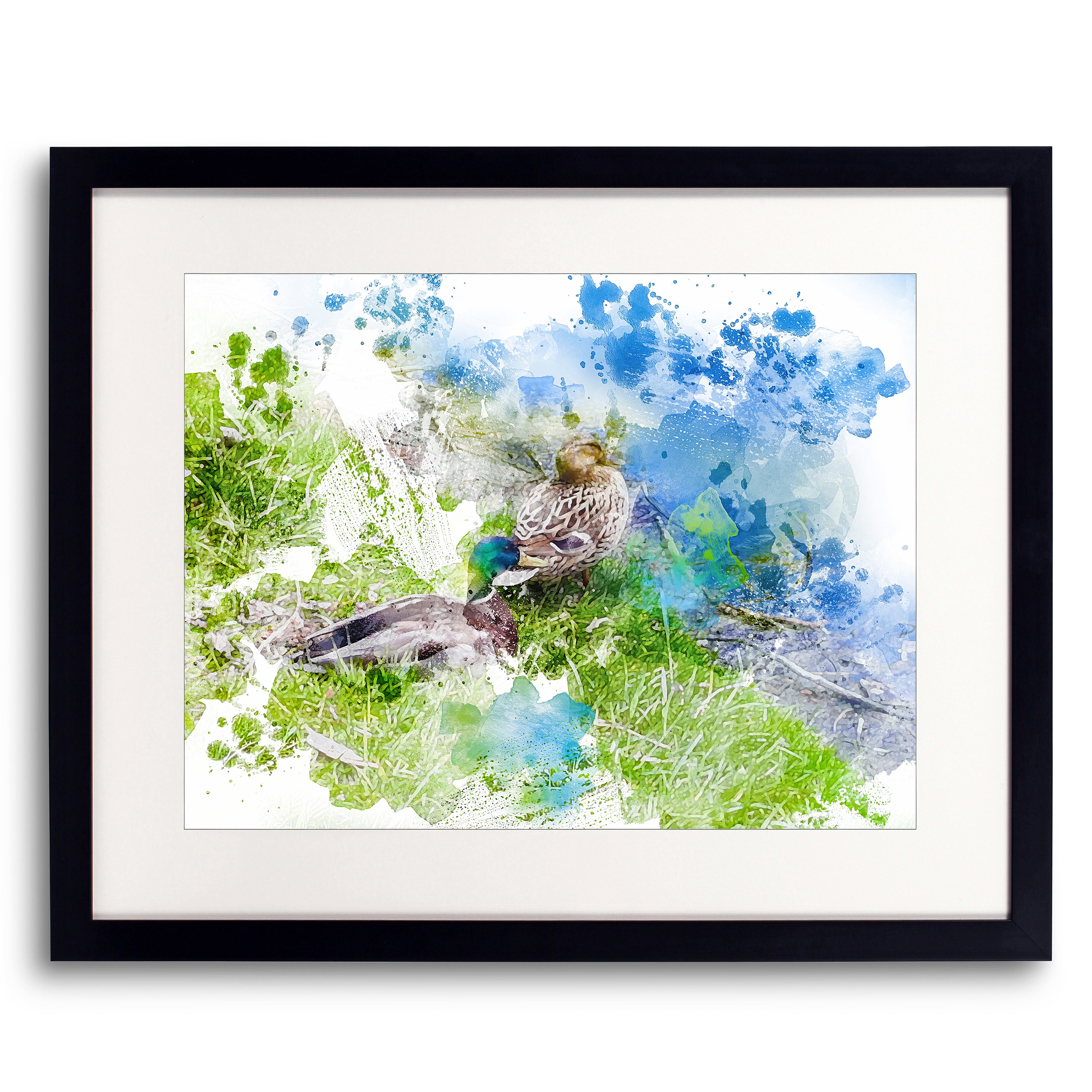 Made & Curated Ducks 0134 by Chamira Young - Painting | Wayfair