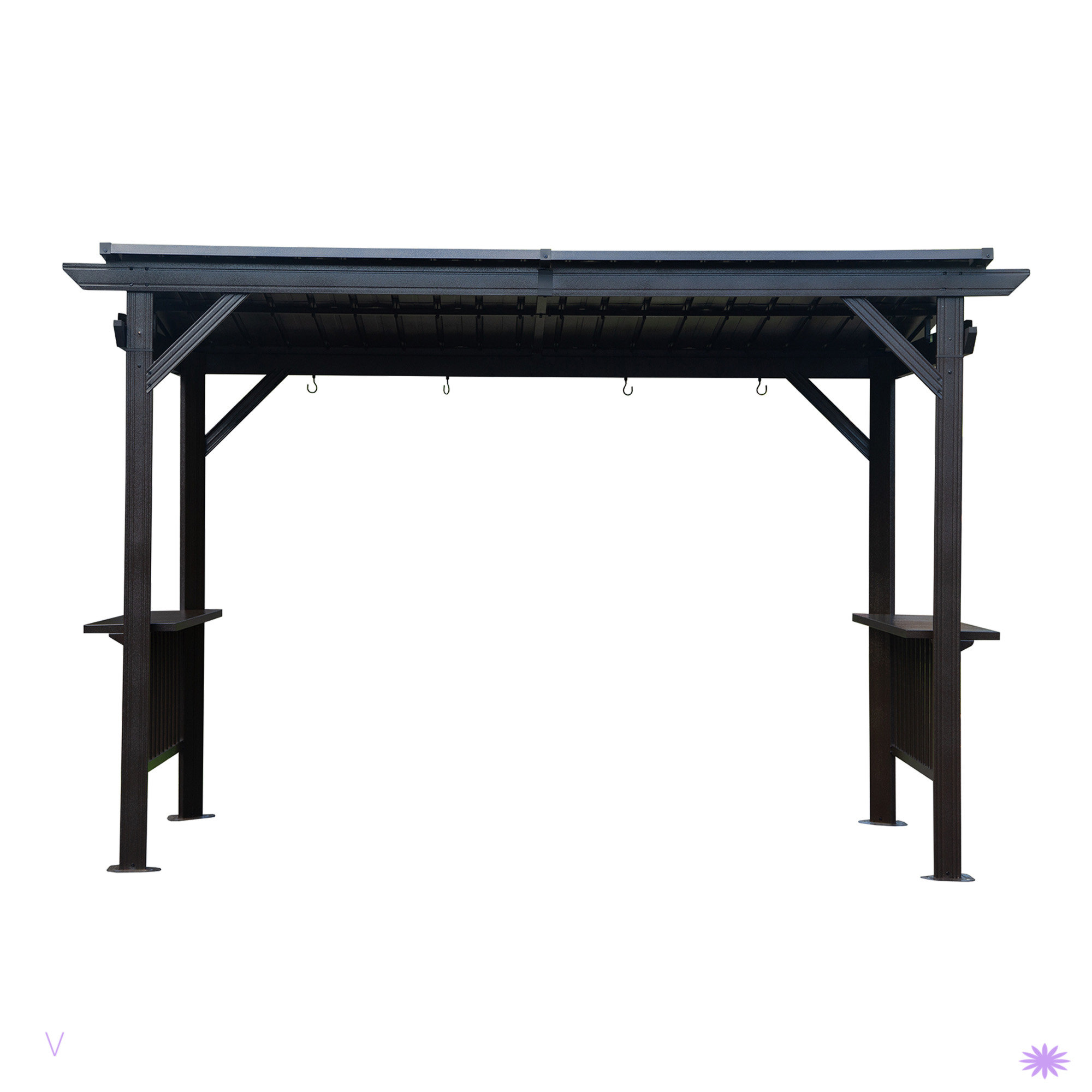 VODYXSEP Abri de jardin à toit rigide, abri de barbecue extérieur avec ...