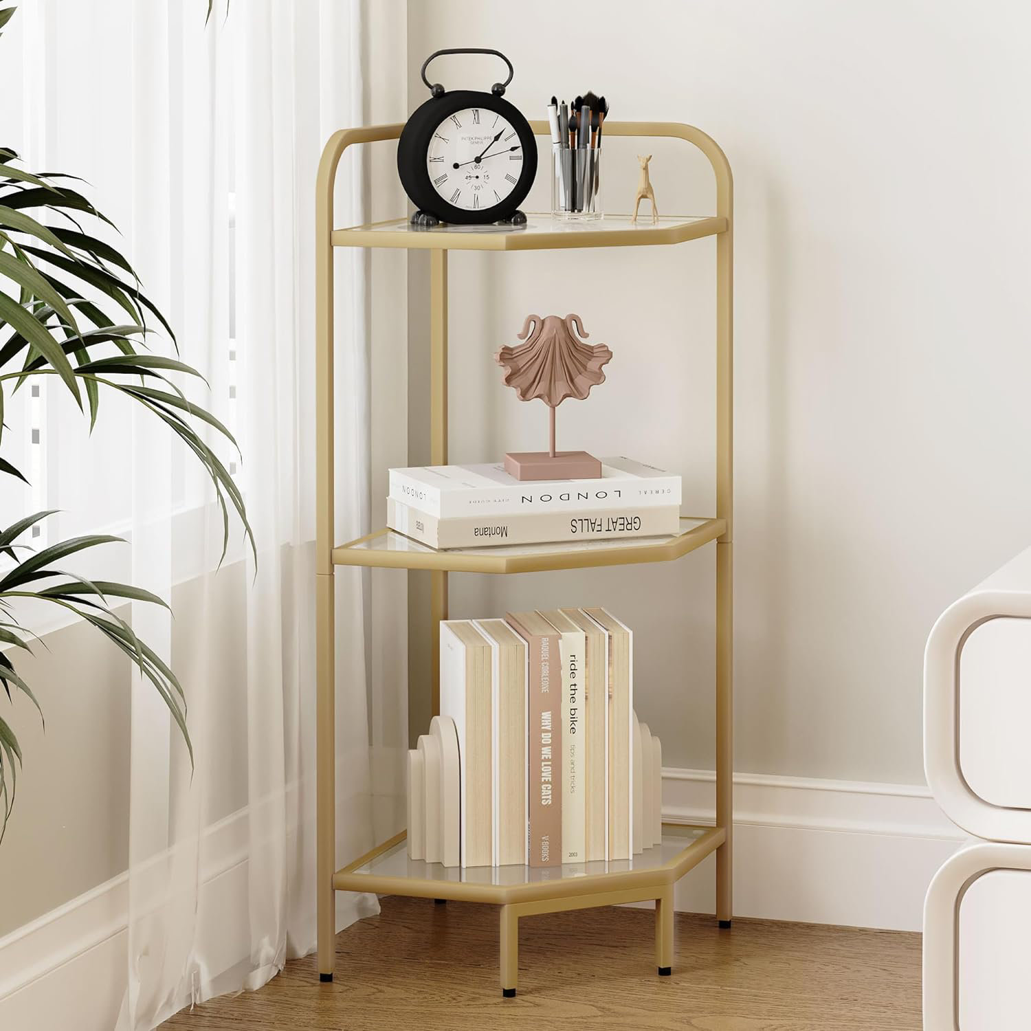 Mercer41 Haruhiro Corner Bookcase - Wayfair Canada