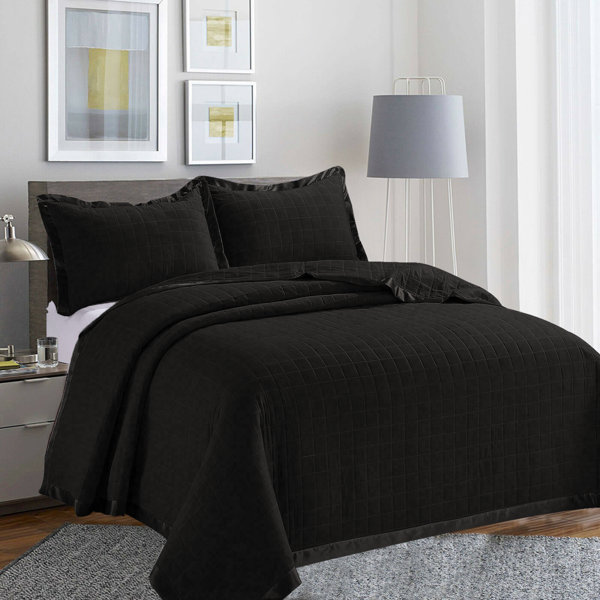 Ebern Designs Merchelle Cotton Modern & Contemporary Bedspread Set ...