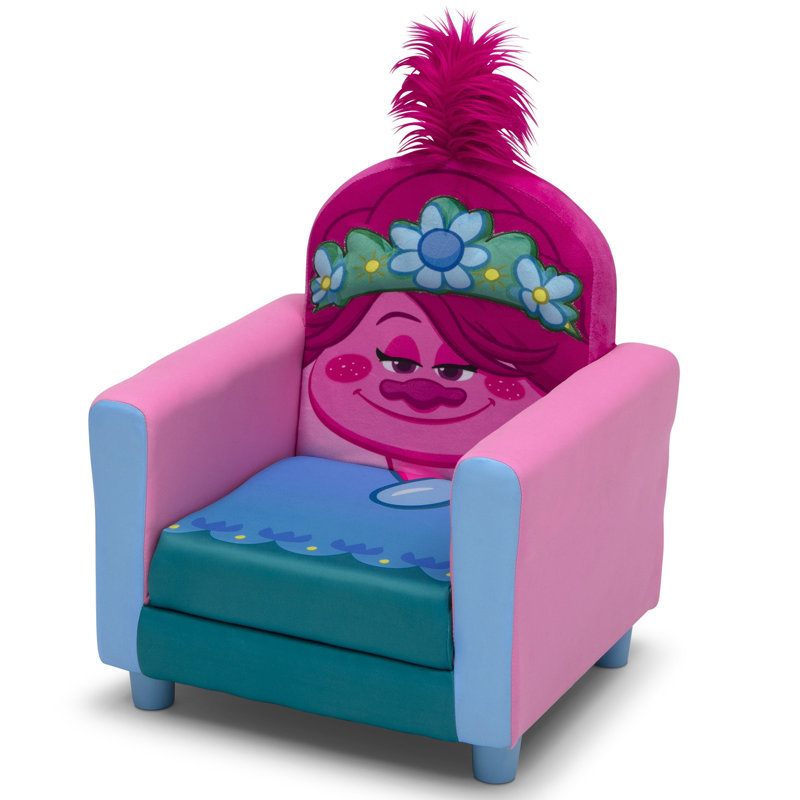 Delta Children Trolls World Tour Figural Upholstered Kids Desk ...