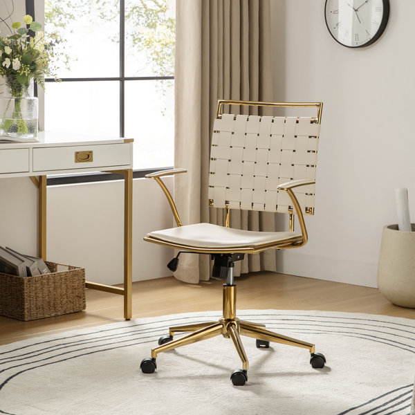 Mercer41 Quanterius Modern Weaving Back Office Chair with Tilting and ...