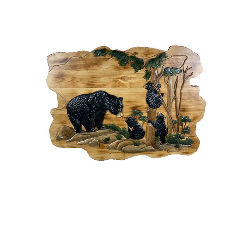 Millwood Pines Leona Bear Family Wall Decor | Wayfair
