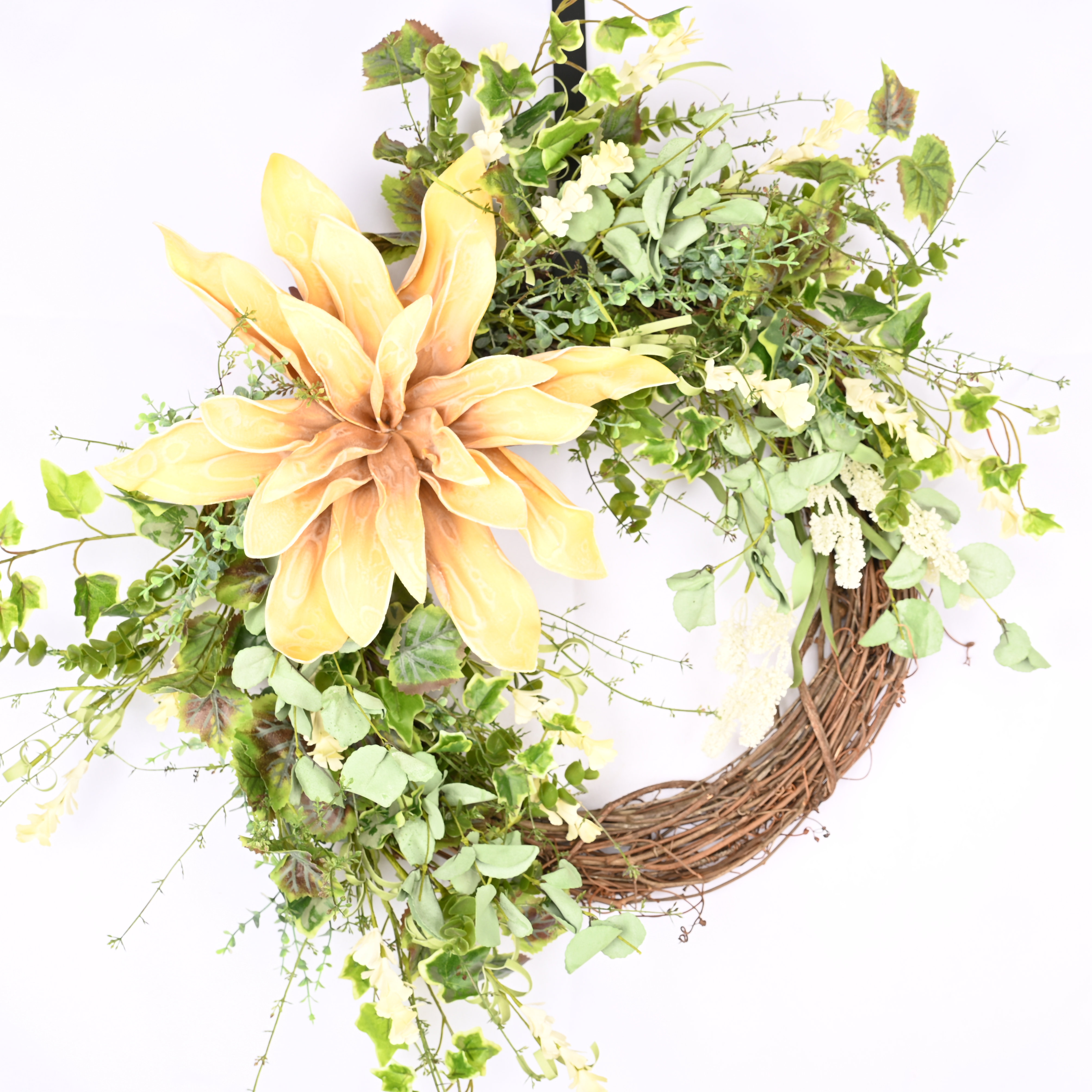 Primrue 26" Spring Summer Front Door Floral Wreath | Wayfair