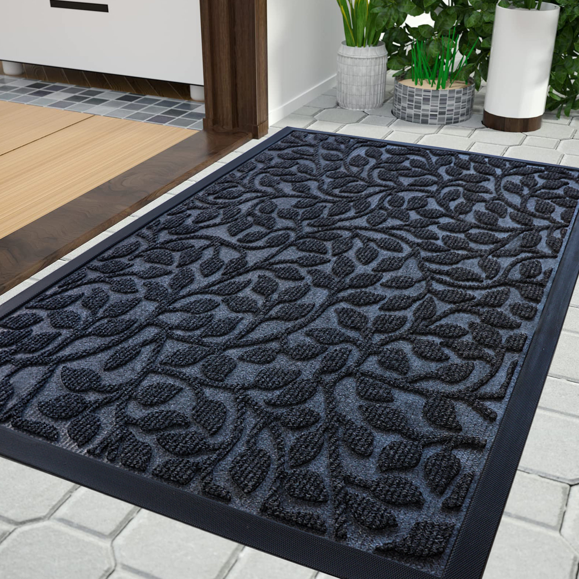 Winston Porter Welcome Mat,Heavy Duty Waterproof Door Mats for Entry ...