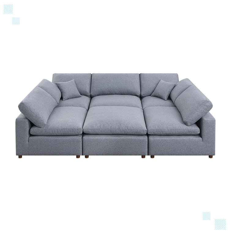 Hokku Designs Modern Modular Sectional Sofa Set, Self-Customization ...