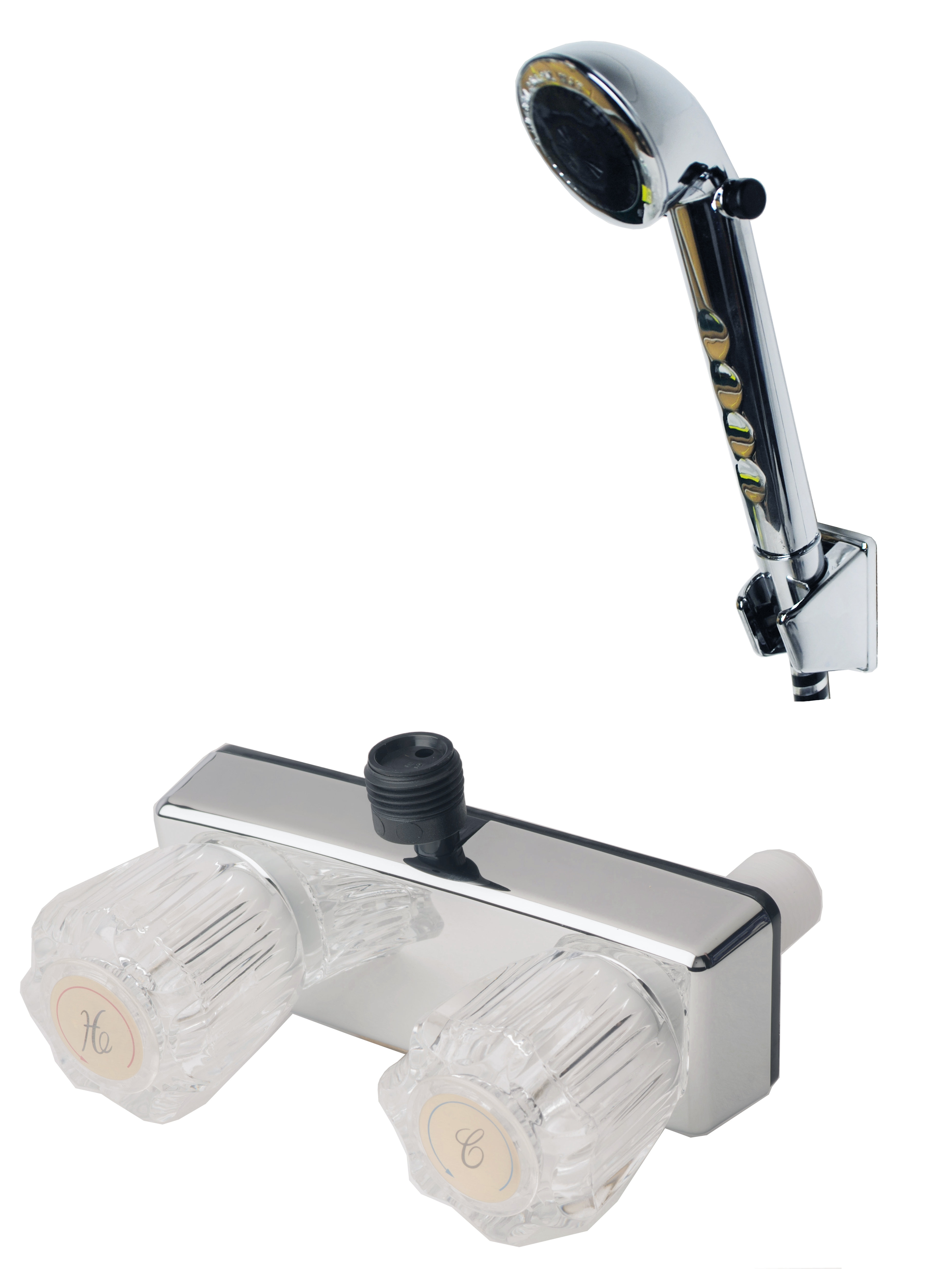 Laguna Brass RV/Motorhome Two Handle Non-Metallic Shower Diverter with ...
