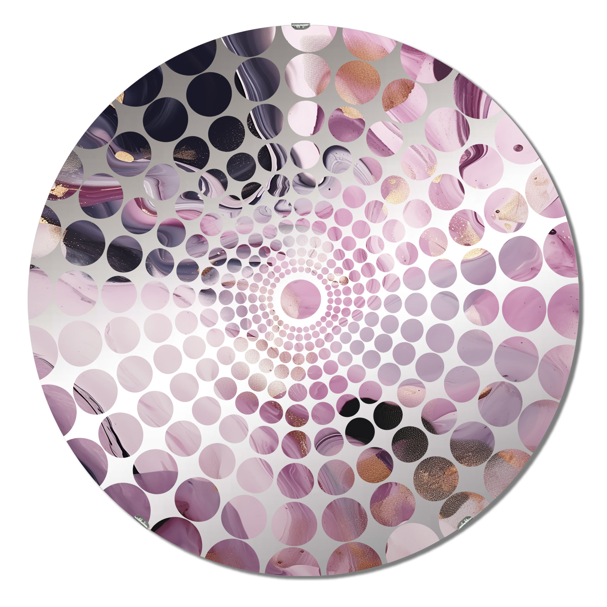 East Urban Home Chimkasi - Concentric Circles Decorative Mirror | Wayfair