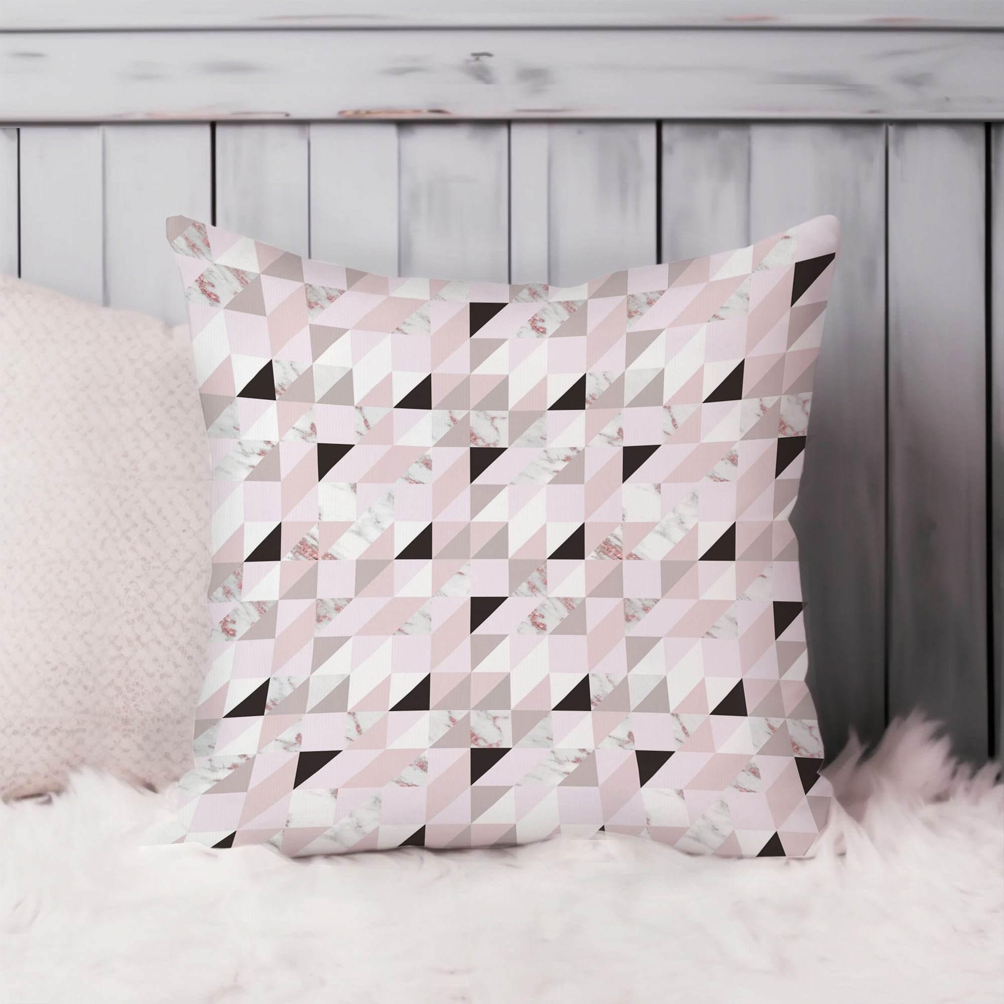 Ethan Taylor Abstract Triangle Pattern II Mid-Century Modern | Wayfair