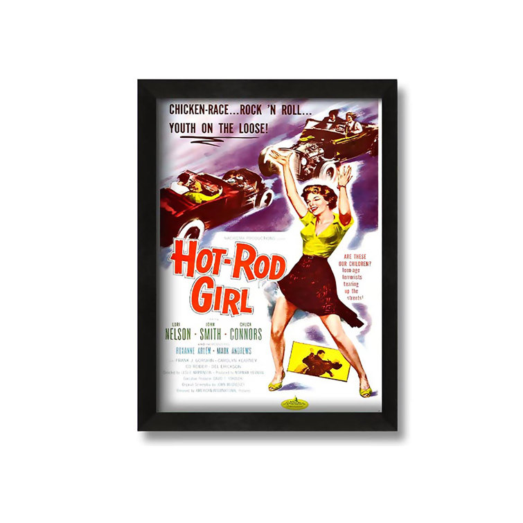 Rosalind Wheeler Hot Rod Girl Poster 1 - Single Picture Frame Art ...