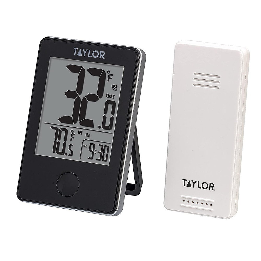 Taylor Wireless Digital Indoor/Outdoor Thermometer with Remote Sensor ...