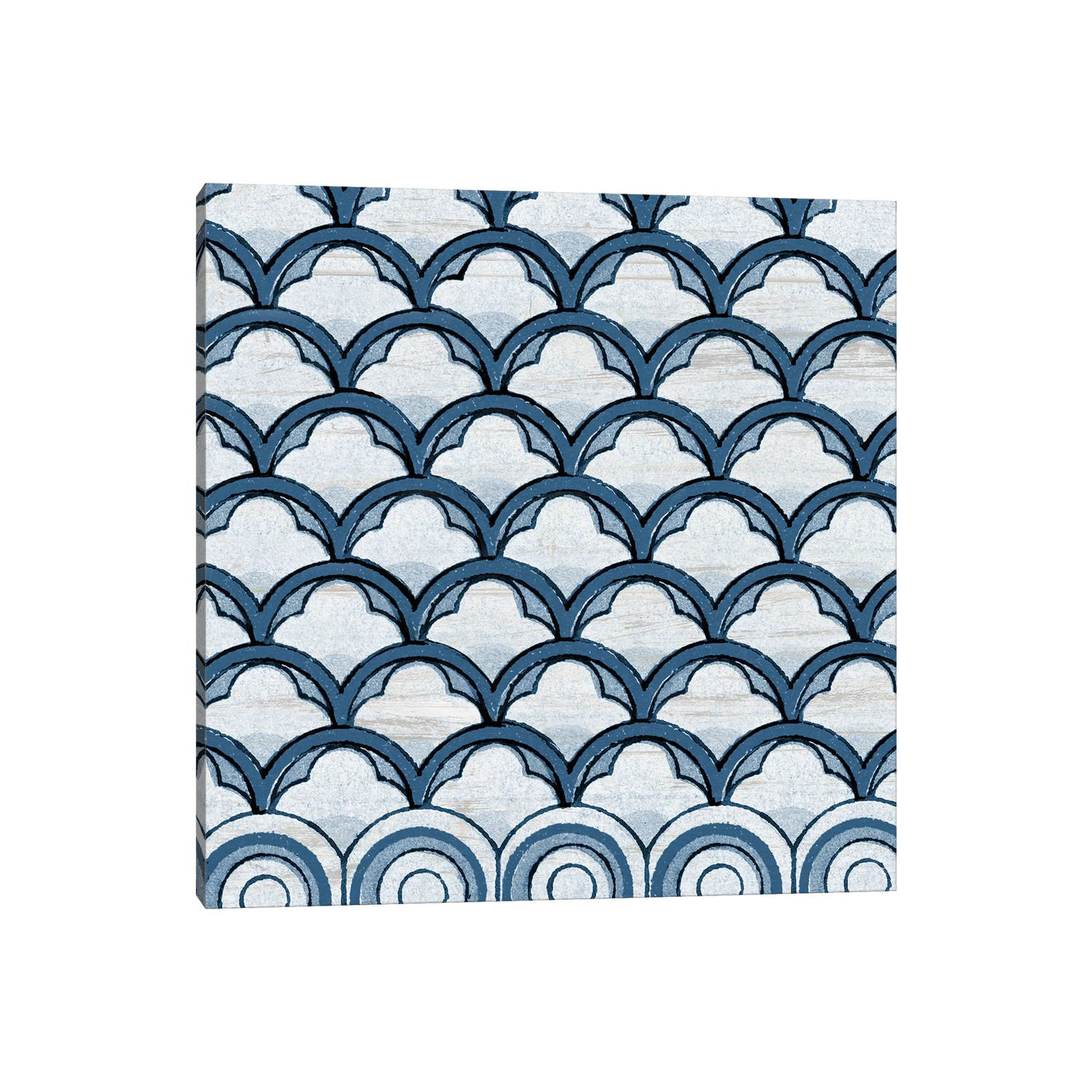 East Urban Home Blue Coastal Pattern On Wood - Wayfair Canada