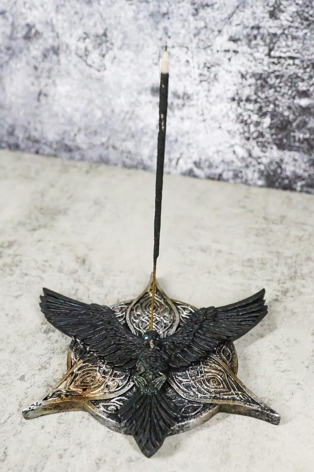 Bungalow Rose Norse Viking Gothic Raven Crow With Triquetra Knotwork ...