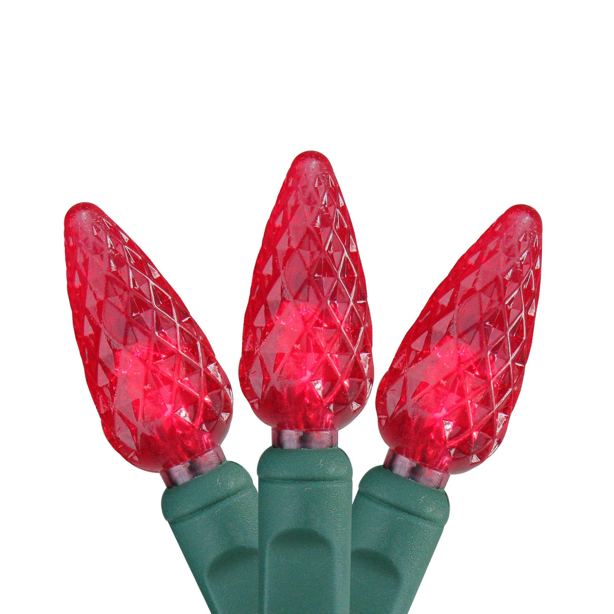 The Holiday Aisle® 50 Magenta Pink LED C6 Commercial Grade Faceted ...