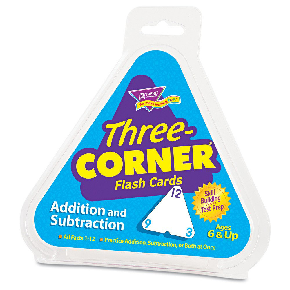Trend Addition and Subtraction Three Corner Flash Cards | Wayfair