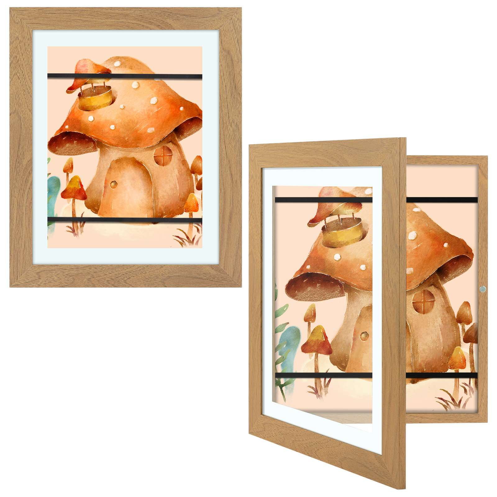 Ebern Designs Akoon Kids Art Picture Frame Painting Front Open Shadow ...