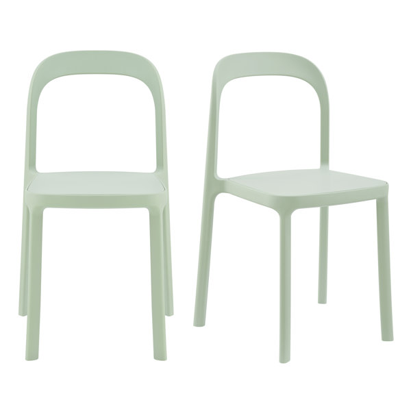 AllModern Daza Outdoor Stackable Dining Side Chair | Wayfair