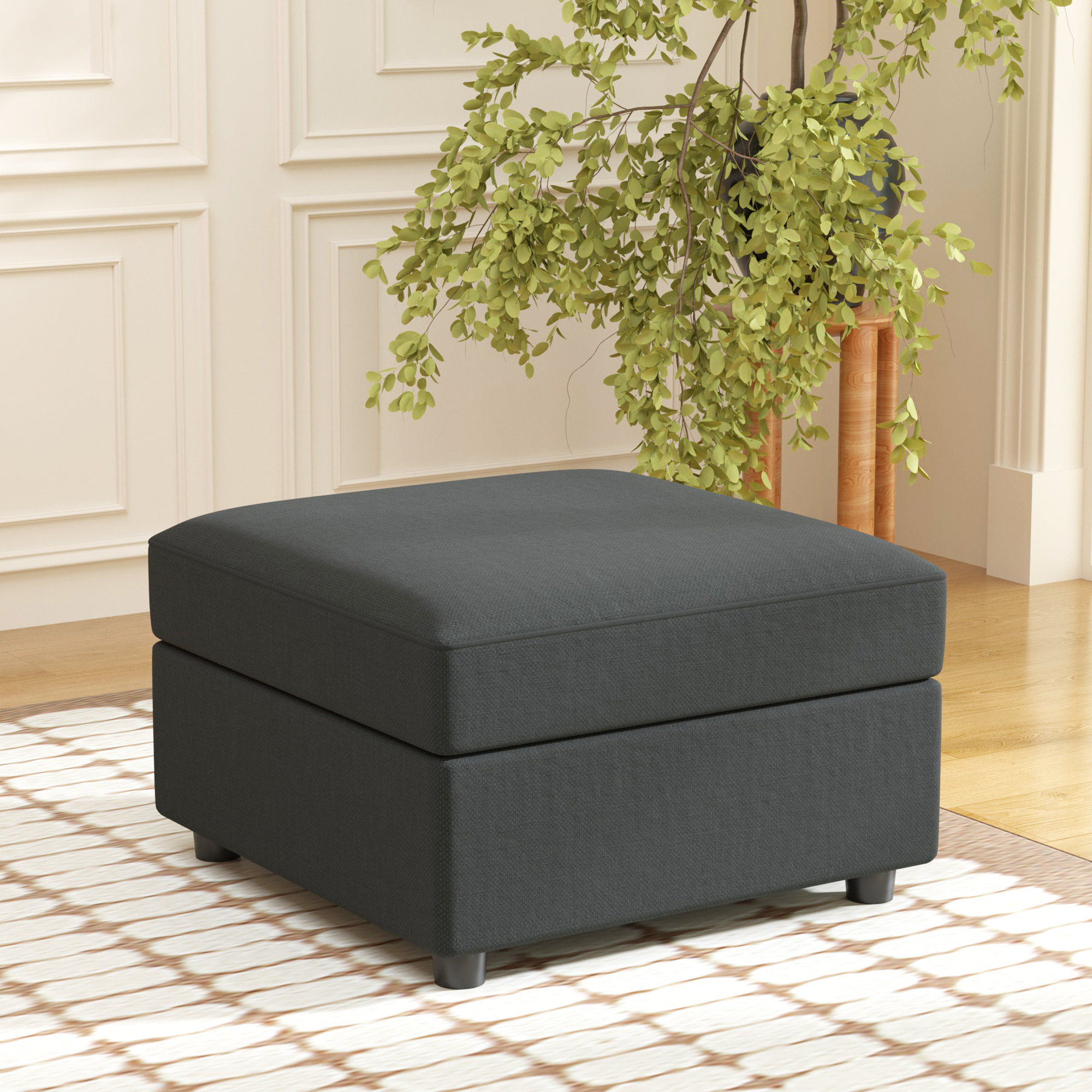 Ainfox BOX MODULE STO SOFA 26'' Upholstered Modular Ottoman Sofa ...